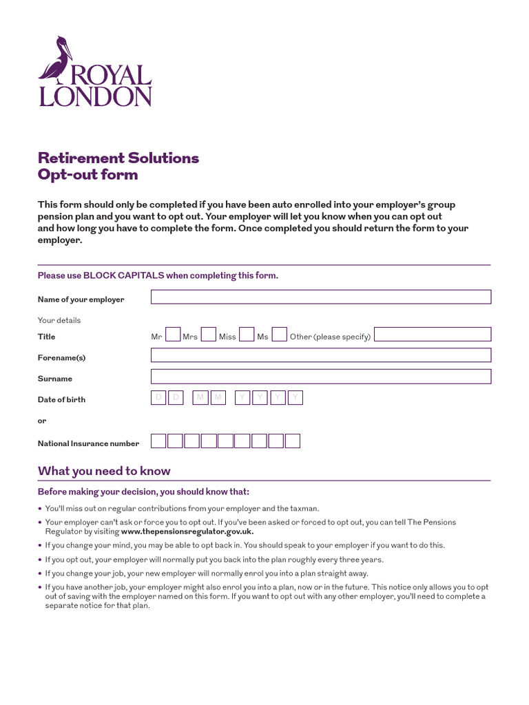 Form-OptOut-Blank 2 | PDF | Service Industries | Financial Services