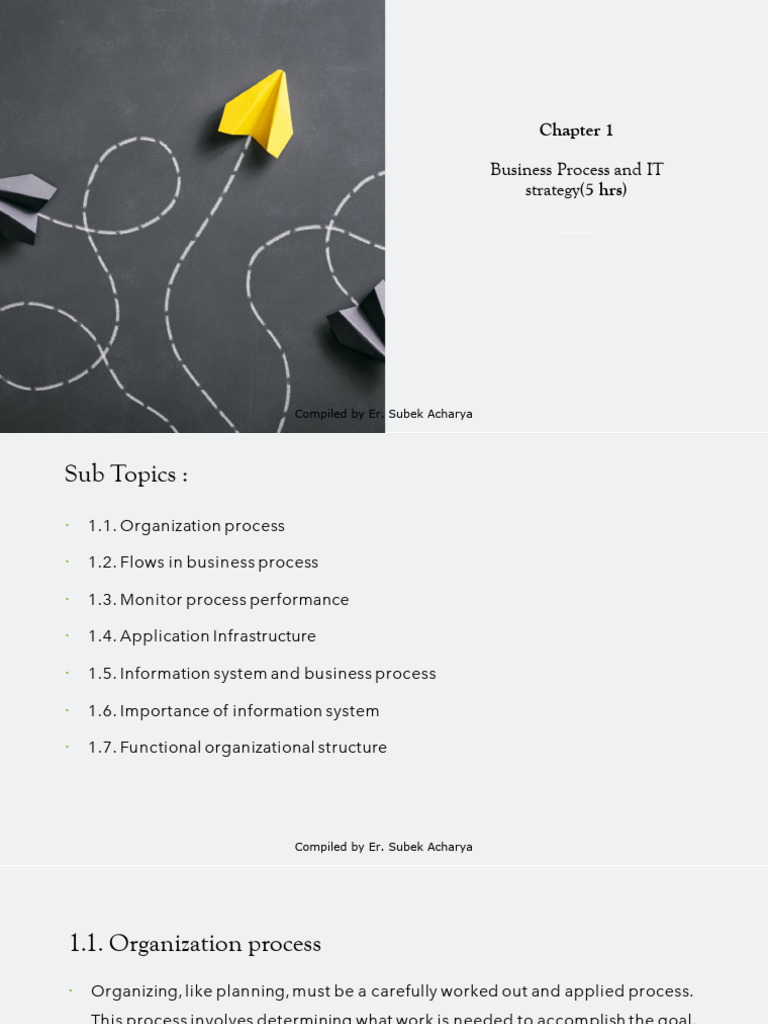 CH 1 Introduction To Business Process and Information System | PDF | Business Process | Inventory