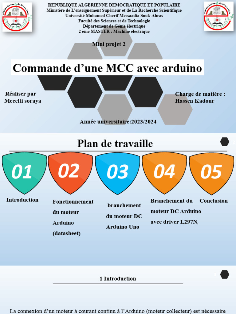 MCC Avec Arduino | PDF | Arduino | Transistor
