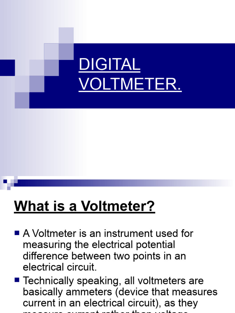 Digital Voltmeter | PDF