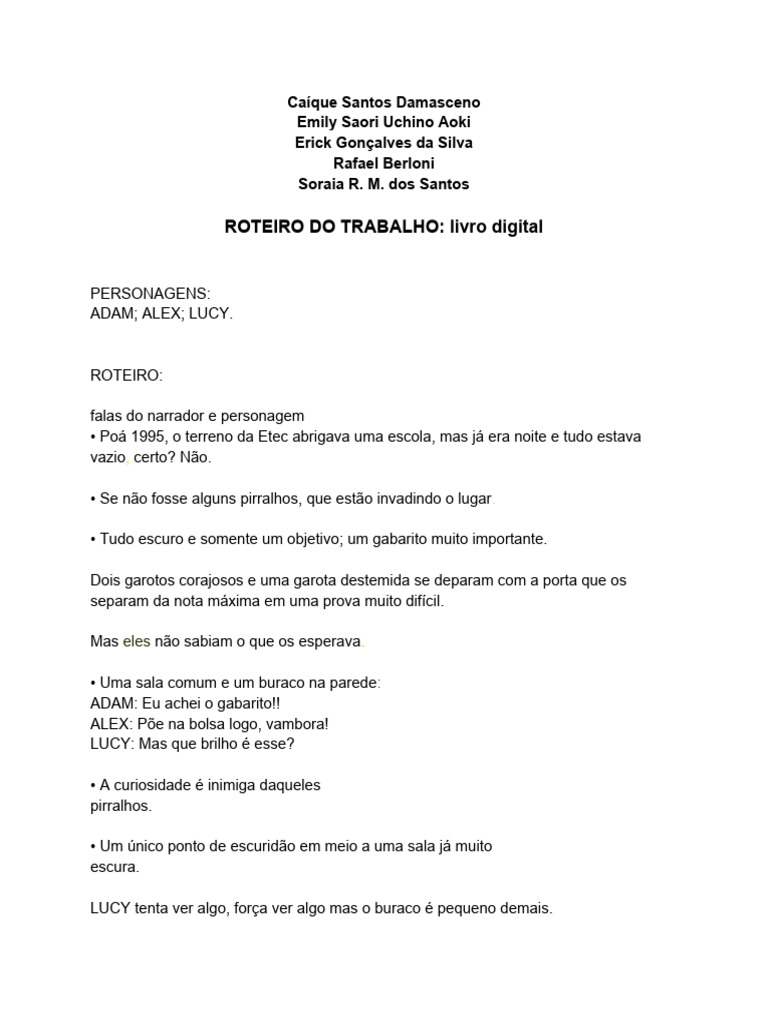 Roteiro Lab5 Final | PDF