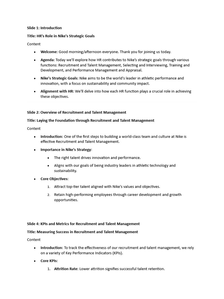 HR Project | PDF | Talent Management | Performance Indicator