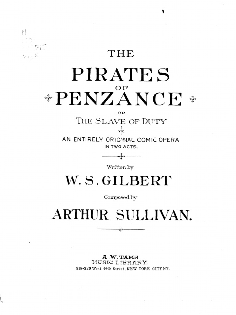 The Pirates of Penzance | PDF
