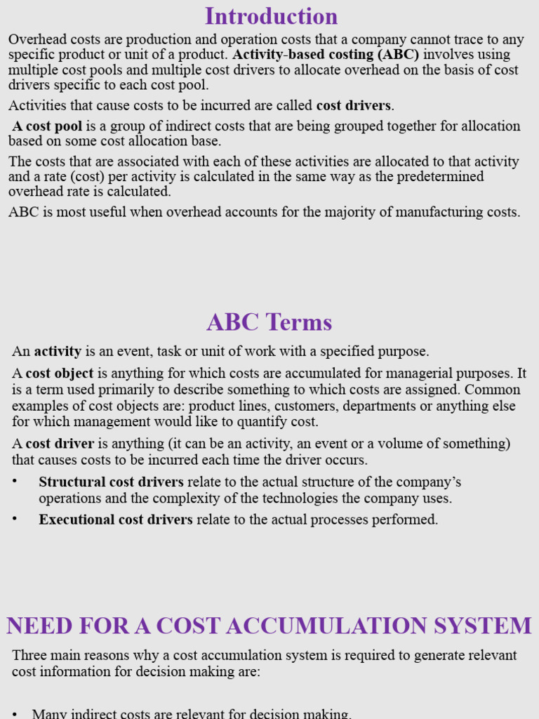 Module 4 - Abc Costing | PDF