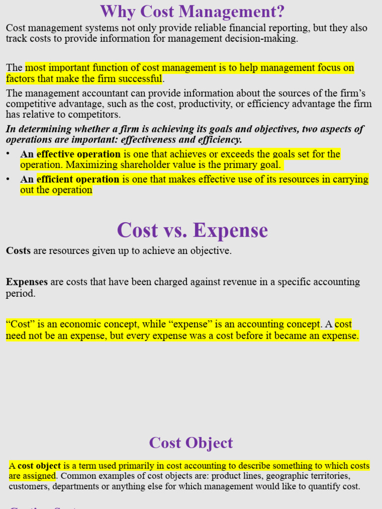 Module 2 - Introduction To Cost Concepts | PDF | Cost | Cost Accounting