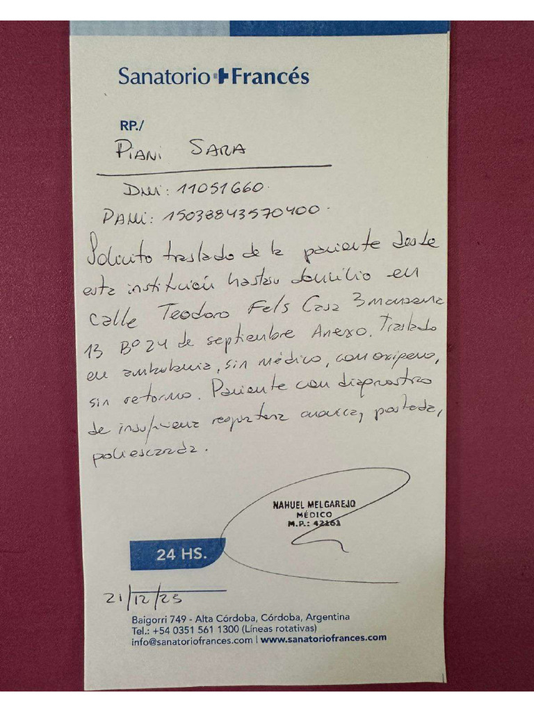 Piani - Ambulancia | PDF