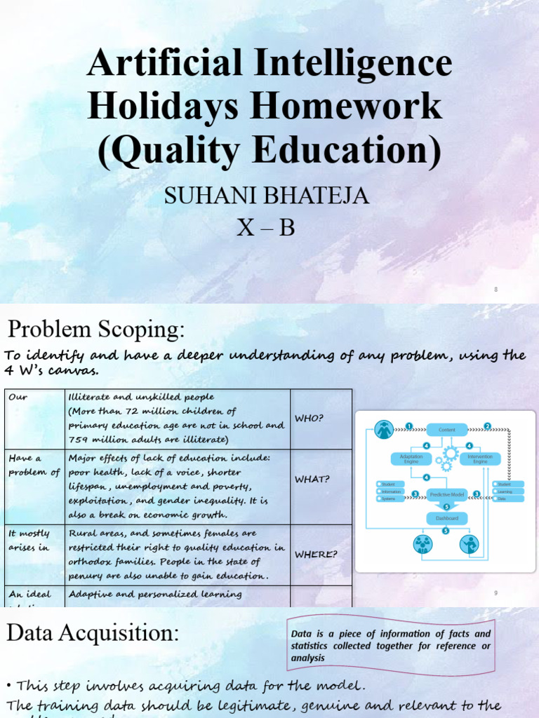 Artificial Intelligence Holidays Homework | PDF