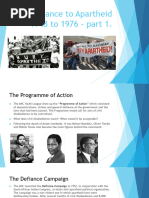 Apartheid in South Africa: 1940-1960 Overview | PDF | Apartheid | South ...
