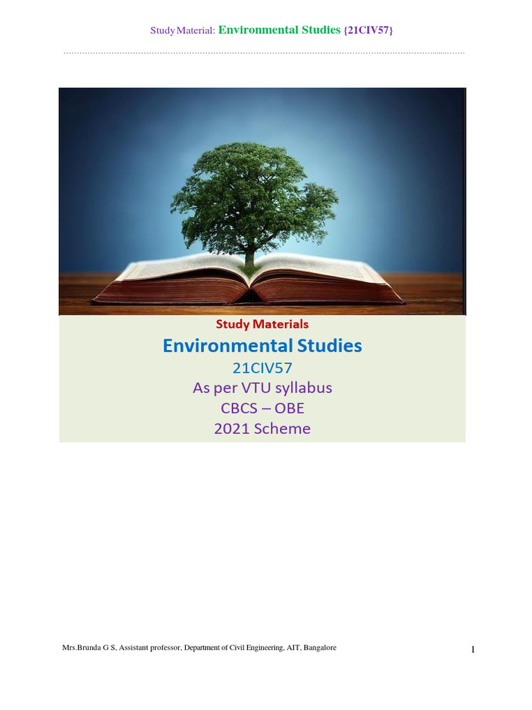 Module 3 - Environmental Pollution and Waste Management - Lecture Notes ...