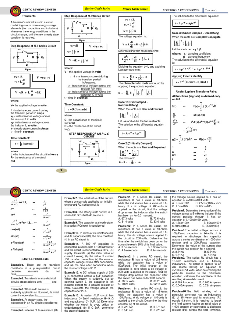 Transient Pdf Electrical Network Capacitor