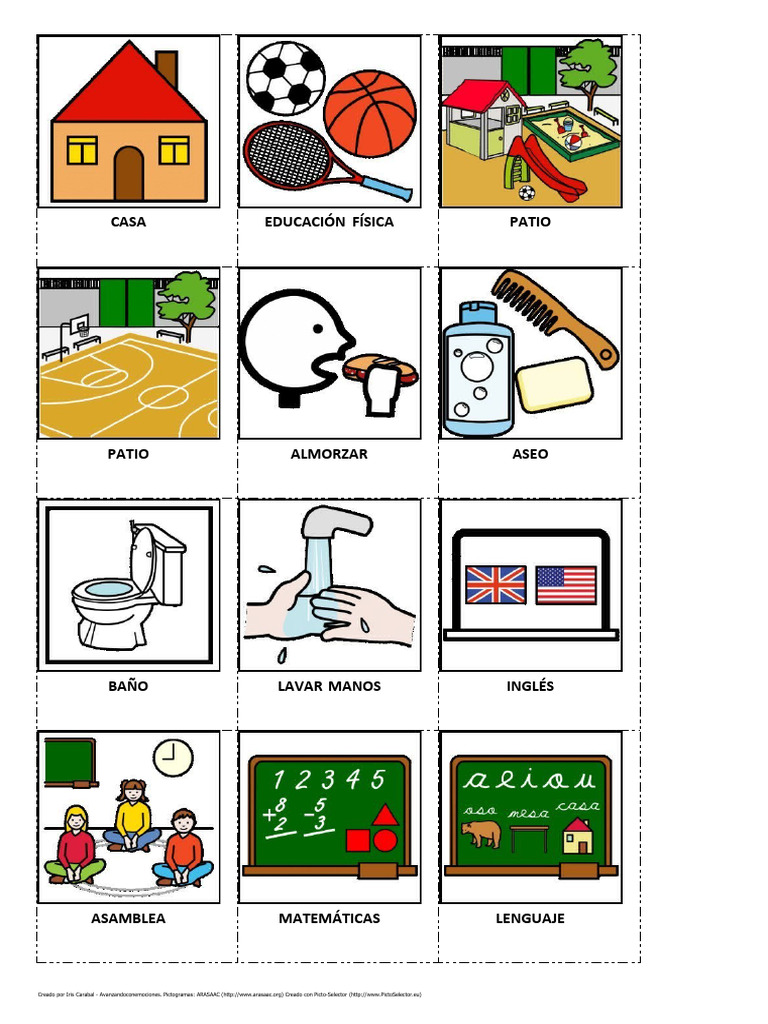 PICTOGRAMAS-ESCUELA | PDF