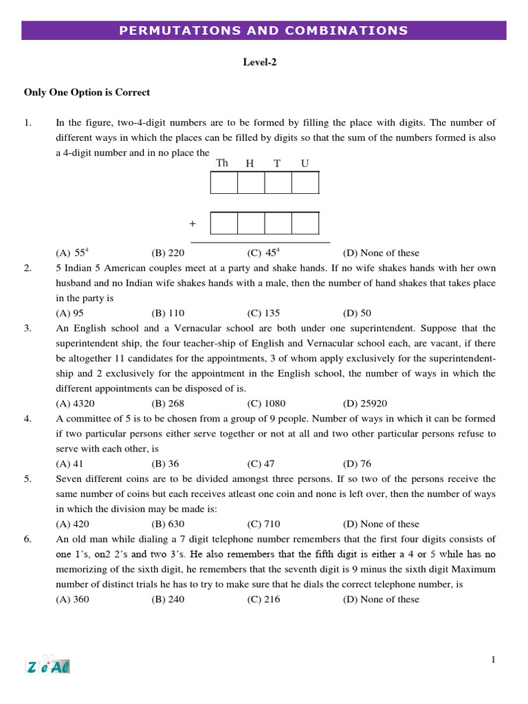 9.99036L-2,3 PNC | PDF | Numbers | Combinatorics