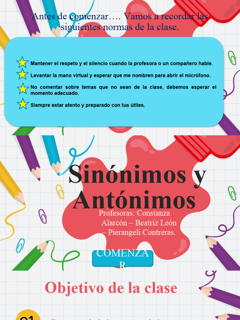 Sinónimos y Antónimos | PDF
