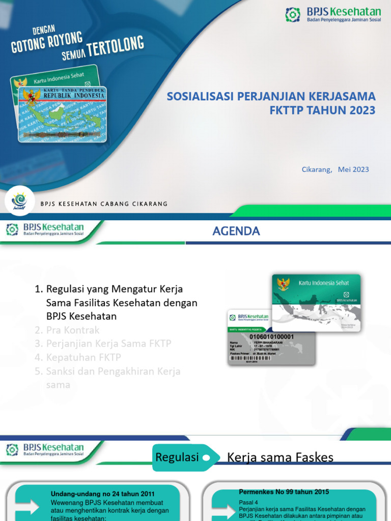 Materi - Sosialisasi - Calon Provider Bpjs Kesehatan 2023 | PDF