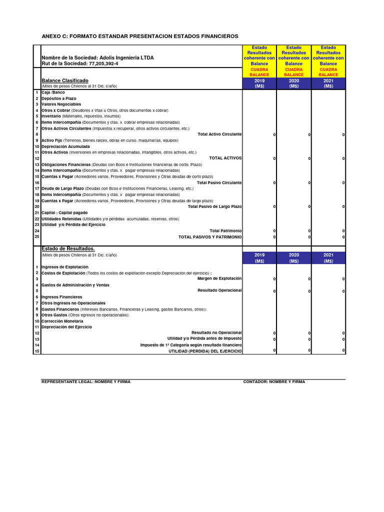 Editable Anexo C | PDF