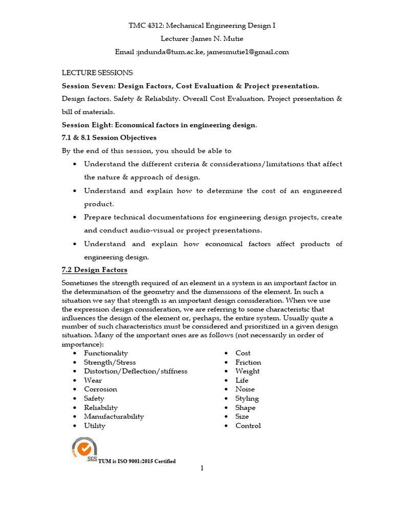 Session 7 & 8 Economics of Eng. Design I | PDF | Reliability ... Session 7 & 8 Economics of Eng. Design I | PDF | Reliability ...