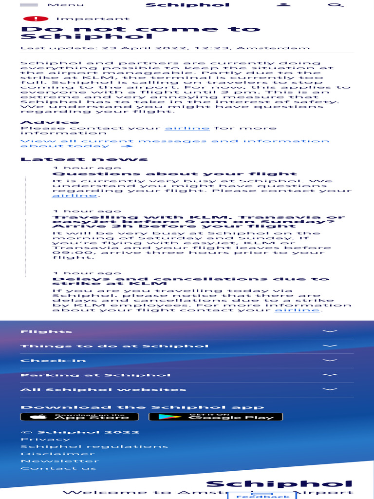 Schiphol Do Not Come To Schiphol | PDF | Business | Technology & Engineering