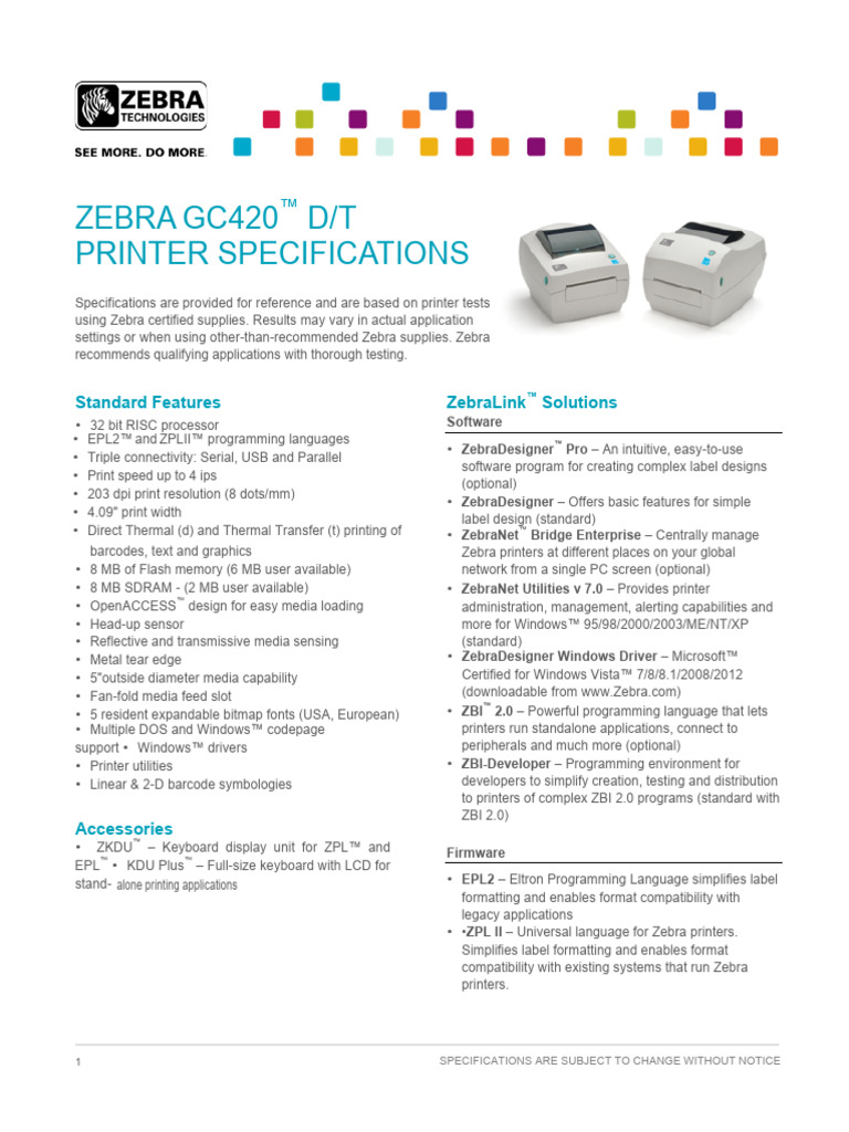Gc20d T Tech Specs | PDF