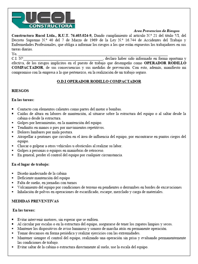 Odi Rodillo Rucol | PDF