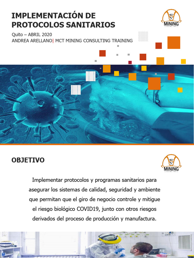 Protocolo Sanitario Conf - Virtual | Descargar gratis PDF | Alimentos | Análisis de Riesgo y ...