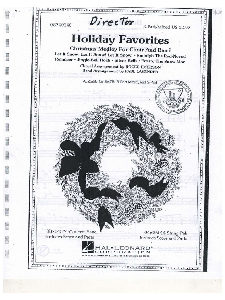 Holiday Favorites Coro&Piano | PDF