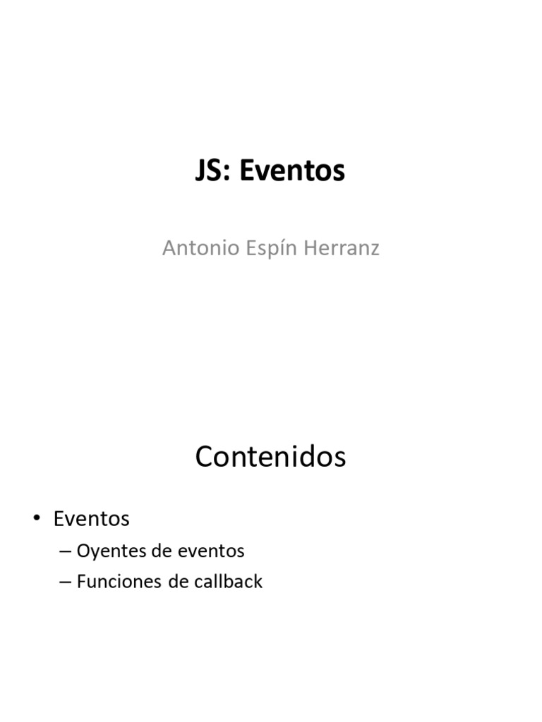 4 Eventos | PDF | Script Java | Modelo de objeto de documento