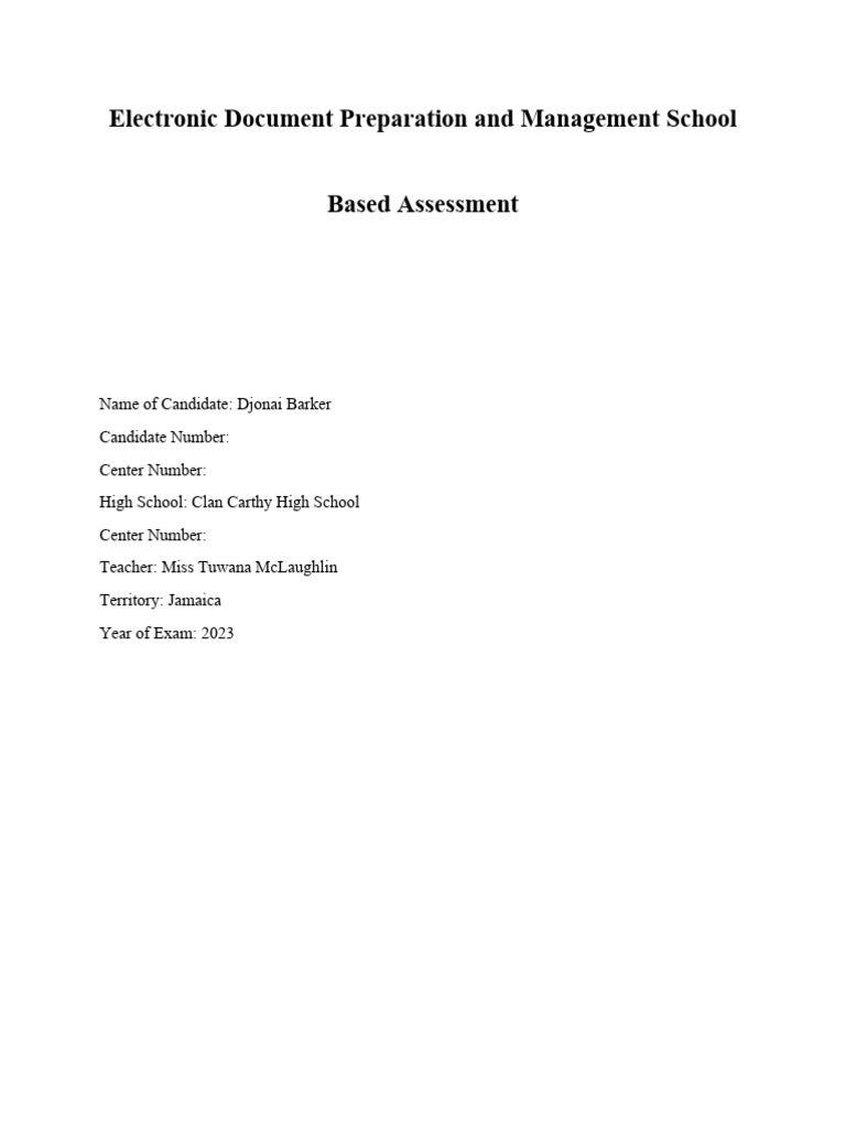 Electronic Document Preparation and Management School | PDF | Law
