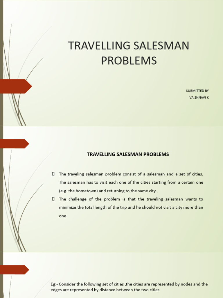 Traveling Salesman Problem-Vk | PDF