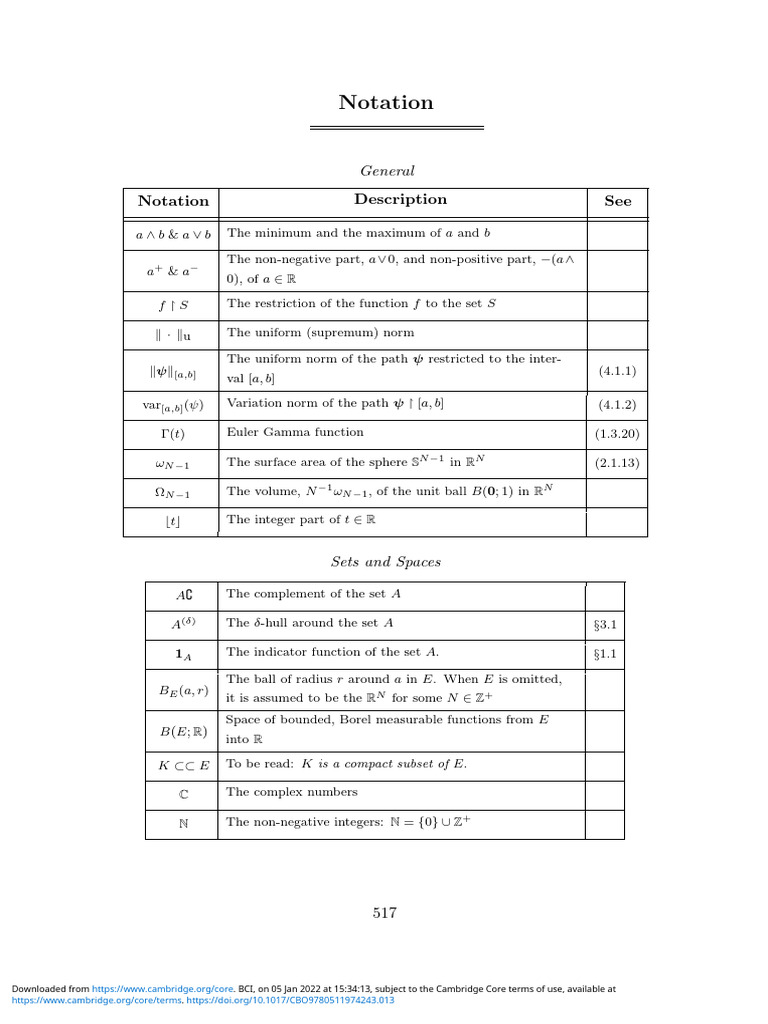 16.0 PP 517 520 Notation | PDF | Normal Distribution | Measure (Mathematics)