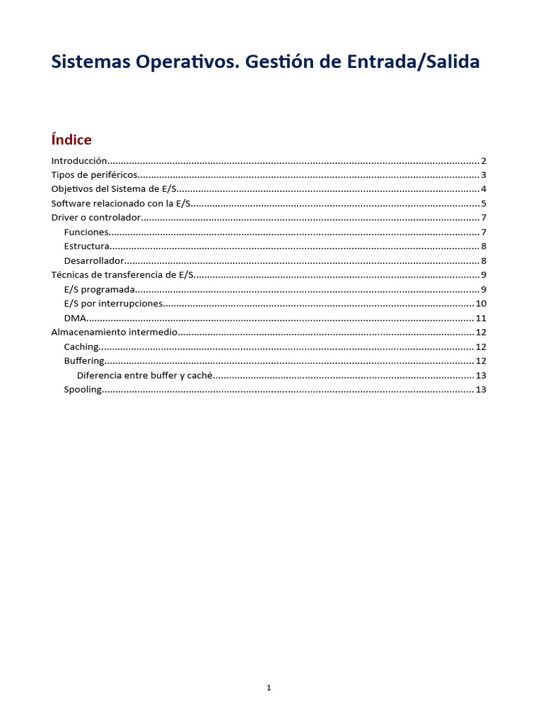 06-Funciones de los Sistemas Operativos. Gestión de entrada y salida ...