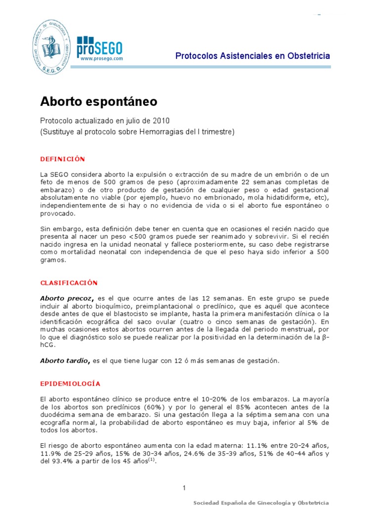 PDF Aborto Espontaneo