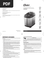 Neretva PE8866 Bread Machine Instruction Booklet | PDF | Breads | Dough