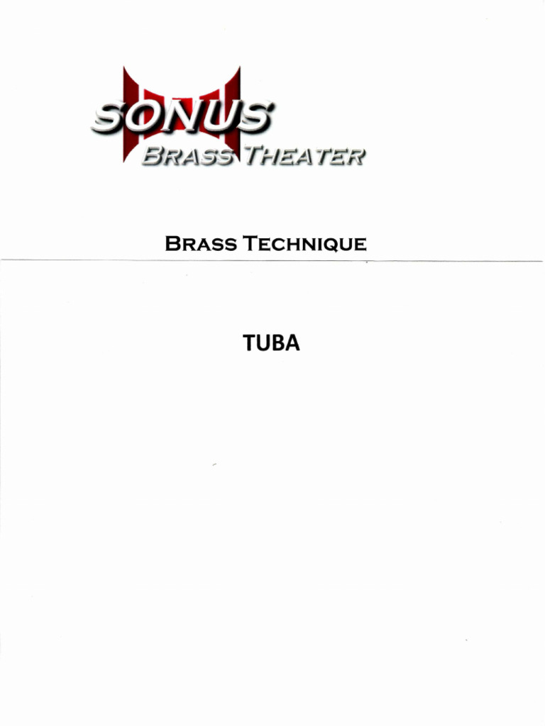 Brass Technique Tuba | PDF