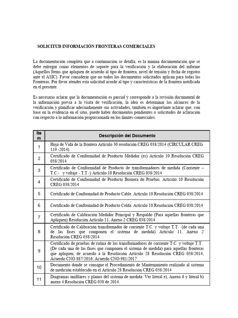 3.1. Documentación A Solicitar para La Verificación Inicial - Ok | PDF ...