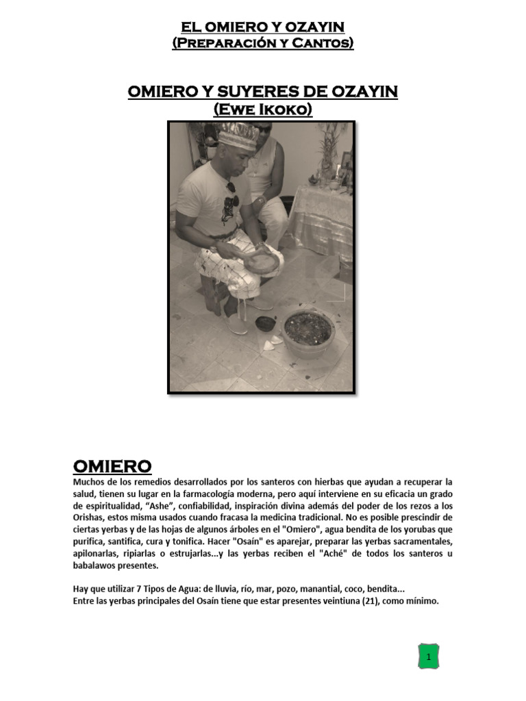 25-Suyeres Ozayin y Omiero | PDF | Santeria | Religión étnica