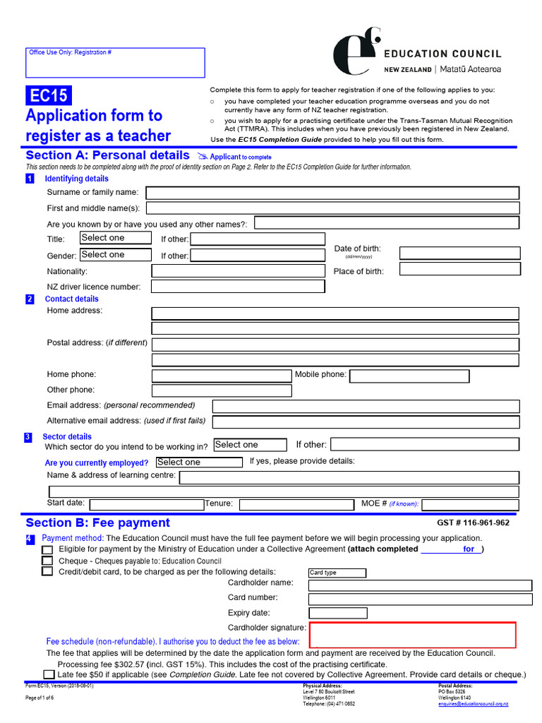 O Application Form To Education Council Sss | PDF | Identity Document ...