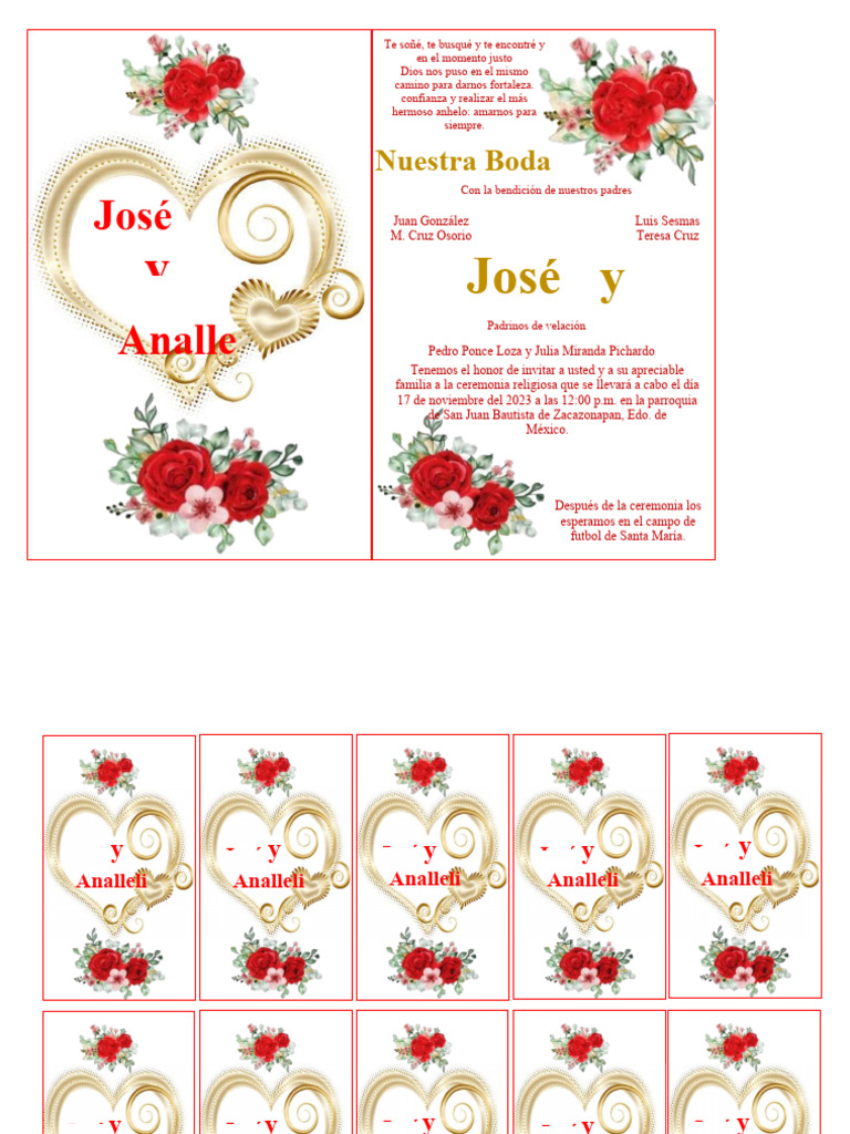 Invitaciones Calentano | PDF