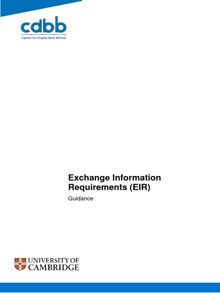 Eir Guidance | PDF | Building Information Modeling | Risk