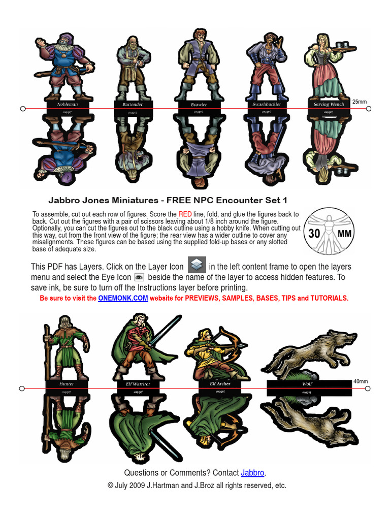 Free Fantasy NPC Encounter Set 1 | PDF