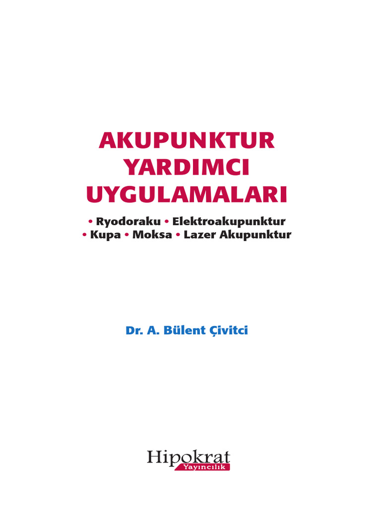 Akupunktur Yardimci Uygulamalari | PDF