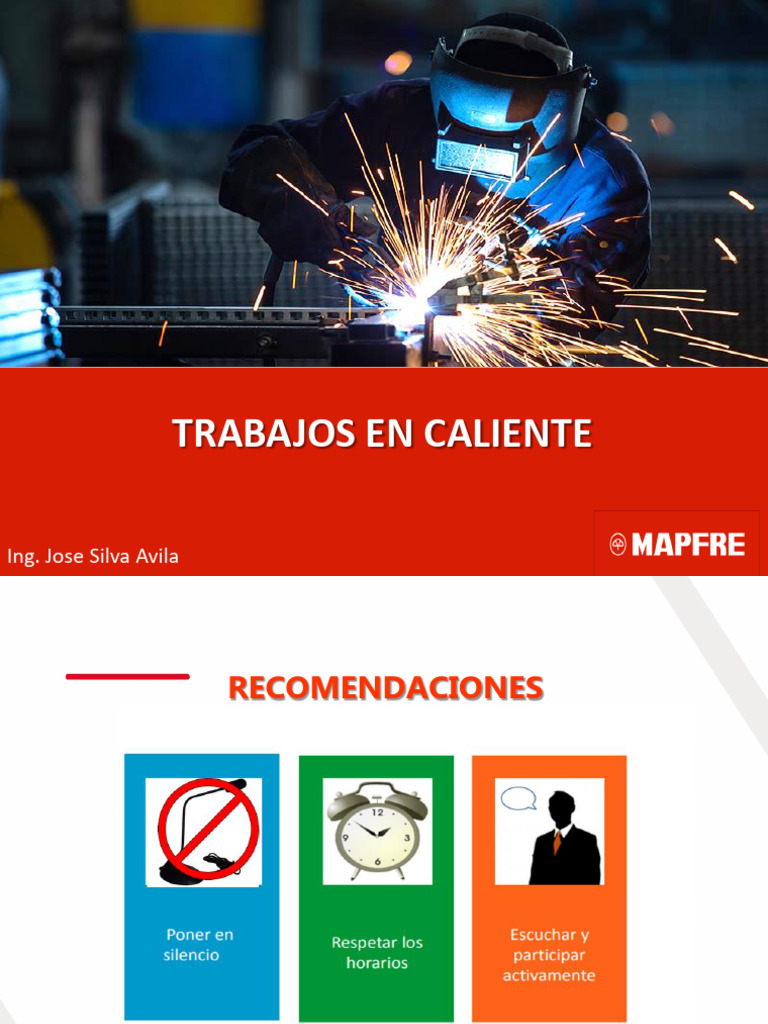 Seguridad Trabajos en Caliente Mapfre 2023 | PDF | Soldadura | Construcción