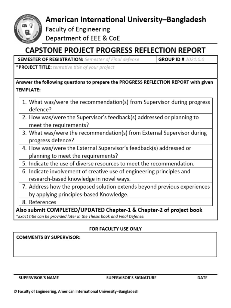2.progress Reflection Report | PDF