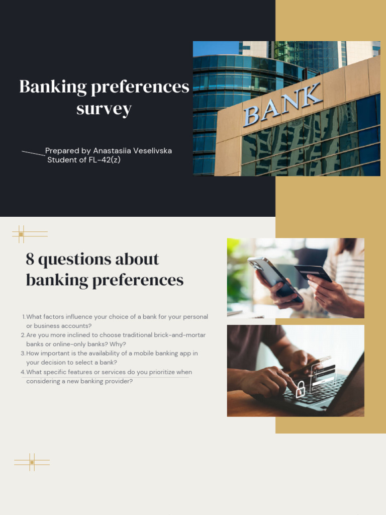 Banking Preferences Survey Insights | PDF