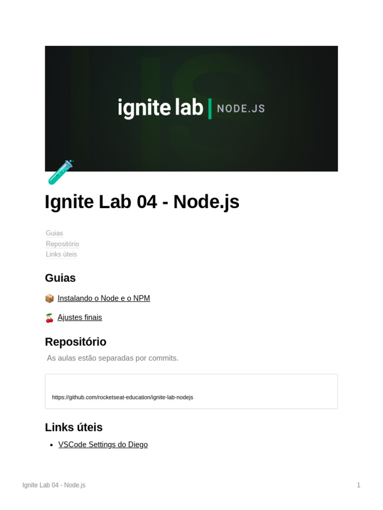 Ignite Lab 04 - Node - Js | PDF