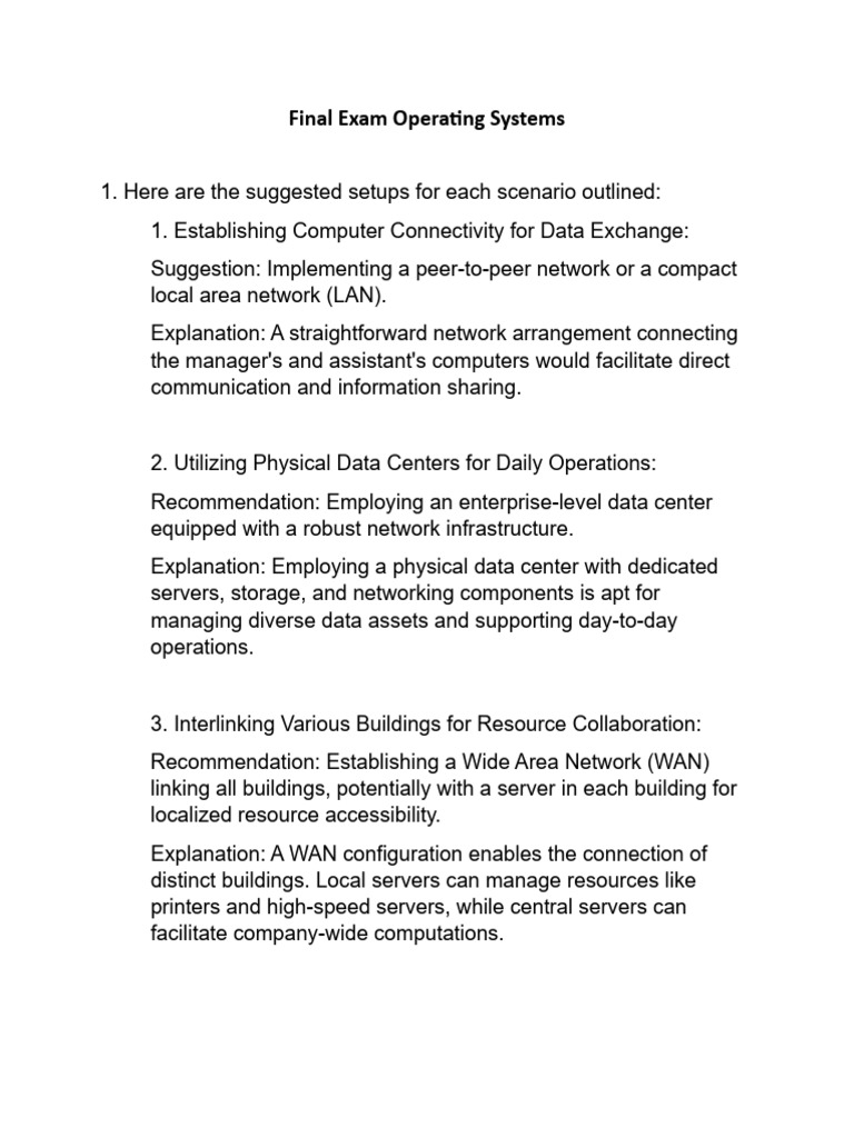 Operating Systems Exam Guide | PDF | Computer Security | Security