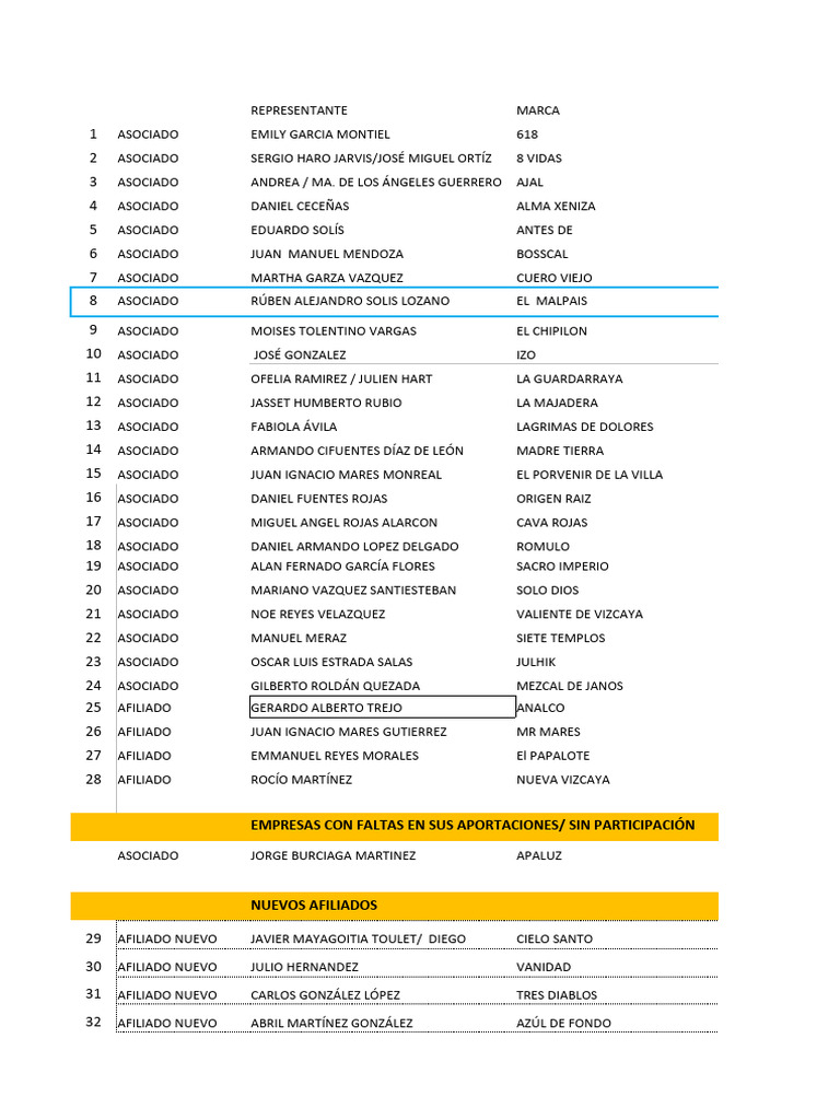 Estados de Cta Cluster de Socios | PDF