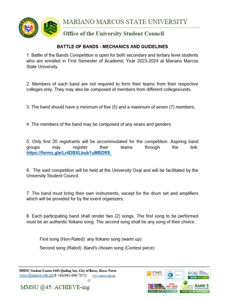 Org Day 2023 Guidelines Criteria Vicinity Map | PDF