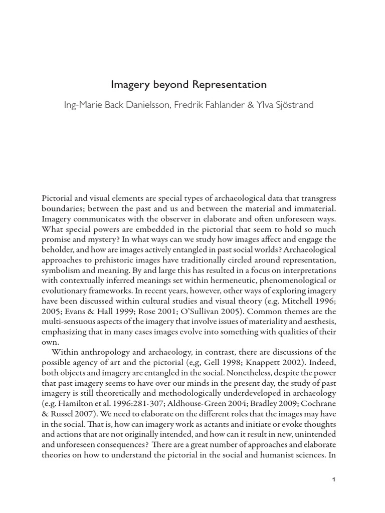 Imagery Beyond Representation | PDF | Art History | Semiotics