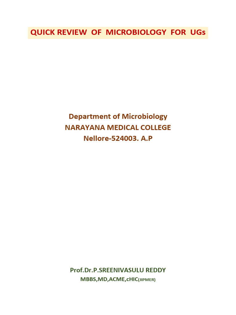 Review of Microbiology | PDF | Plasmid | Sterilization (Microbiology)