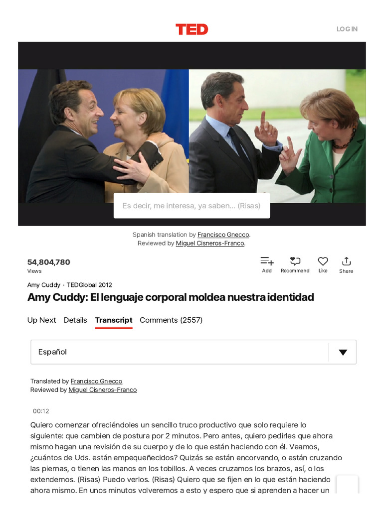 Transcripcion+Amy+Cuddy +Amy+Cuddy +el+lenguaje+corporal+moldea+nuestra ...
